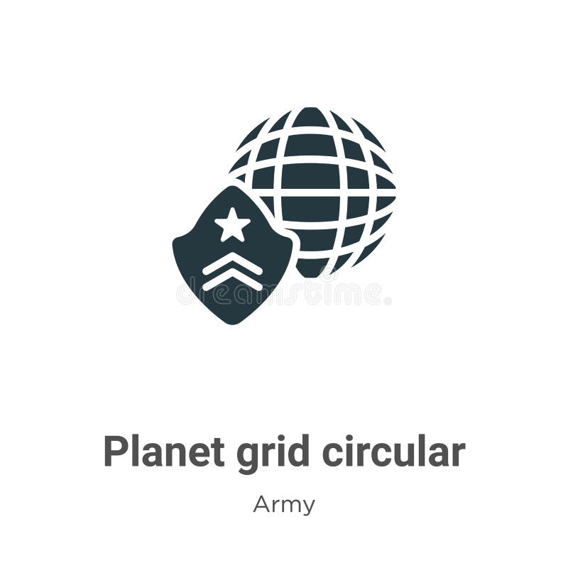 Grid at Circular Template Logo Stock Illustration - Illustration of ...