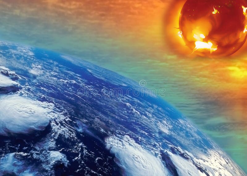 Meteor stock image. Image of space, destroying, planet - 895237