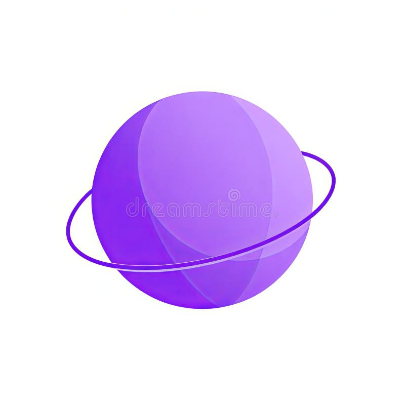 Planet with Halo Ring stock illustration. Illustration of minimal ...