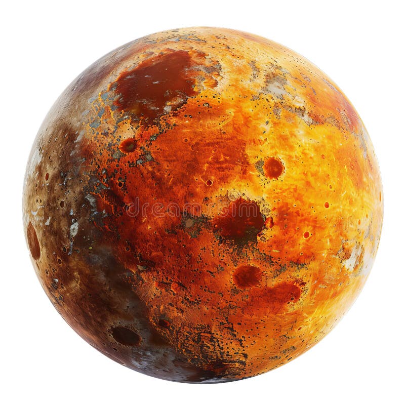 The Planet is Having a Rough, Solid Surface and is Illuminated by the ...