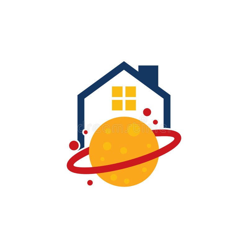 Planet House Logo Icon Design Stock Vector - Illustration of ...