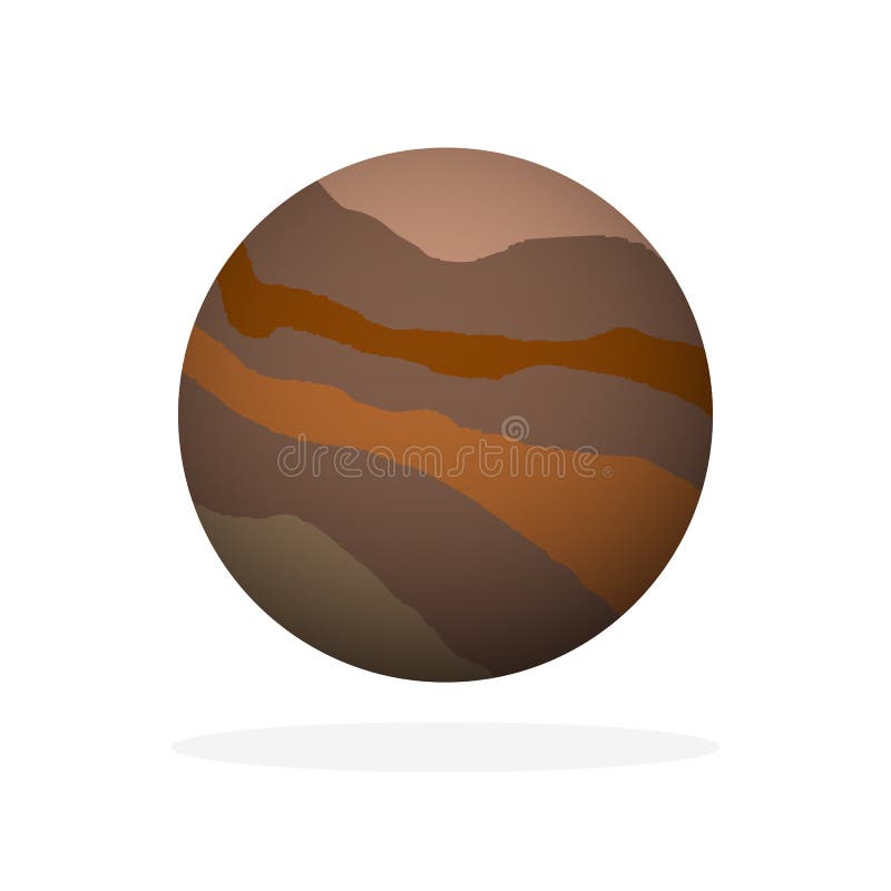 Planet Icon Isolated. Vector Planet Symbol Stock Illustration ...