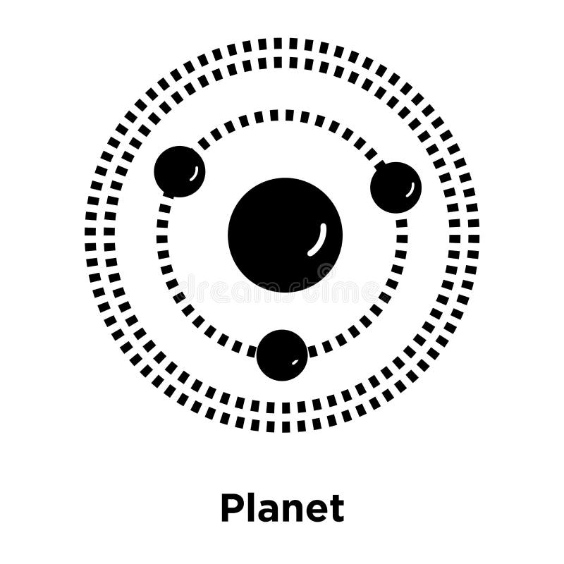 Jupiter with Satellite Icon Vector Isolated on White Background, Logo ...