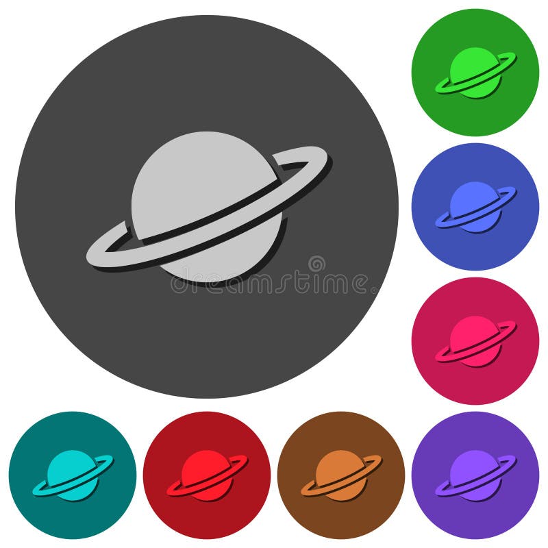 Planet Icons Set Vector Design Stock Vector - Illustration of business ...