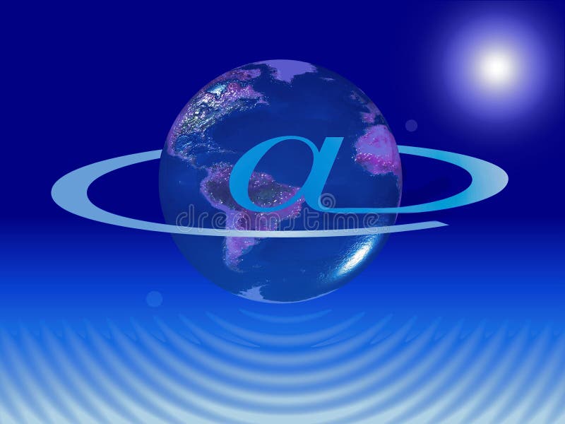 Planet internet stock illustration. Illustration of logo - 3056249