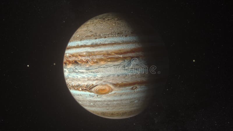Planet Jupiter Animated Background Space Solar System 3D Rendering ...