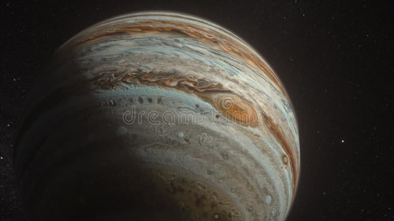 Planet Jupiter Animated Background Universe 3D Rendering Animation ...