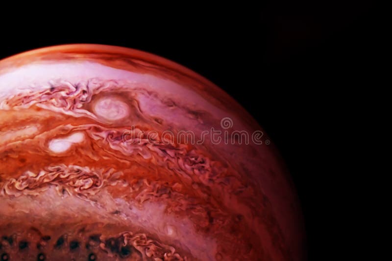 Planet Jupiter on a Dark Background. Elements of this Image Furnished ...
