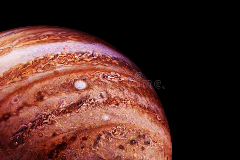 Planet Jupiter on a Dark Background. Elements of this Image Furnished ...