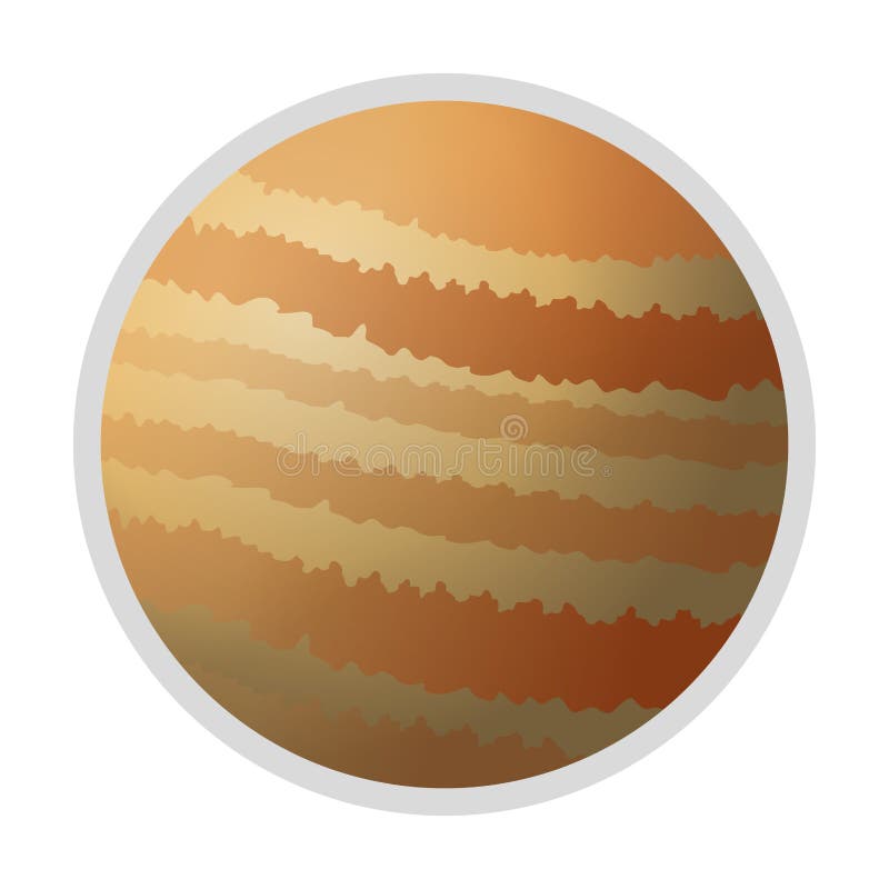 Planet jupiter icon stock illustration. Illustration of element - 74112638
