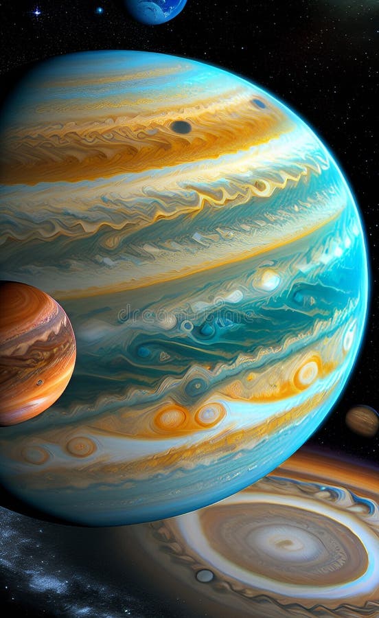 Planet Jupiter Illustration Artificial Intelligence Artwork Generated ...