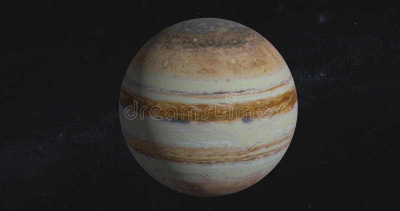 Planet Jupiter Rotating in Outer Space. Stock Footage - Video of video ...