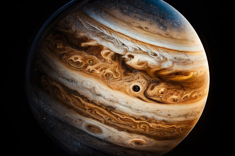 The Planet Jupiter, a View of a Planet in the Solar System Stock ...