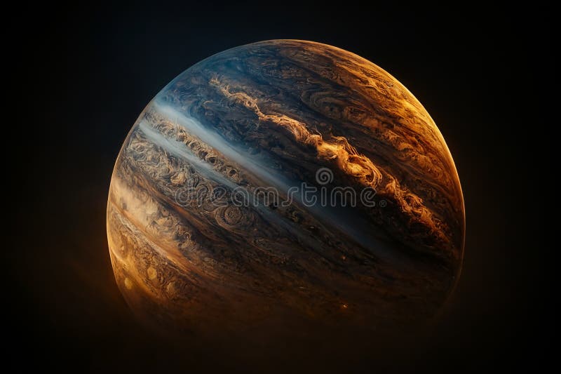 The Planet Jupiter, a View of a Planet in the Solar System Stock ...