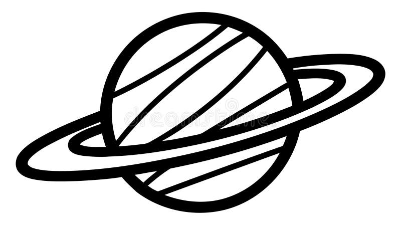 Planet Logo Design. Vector Illustration Isolated on White Background ...