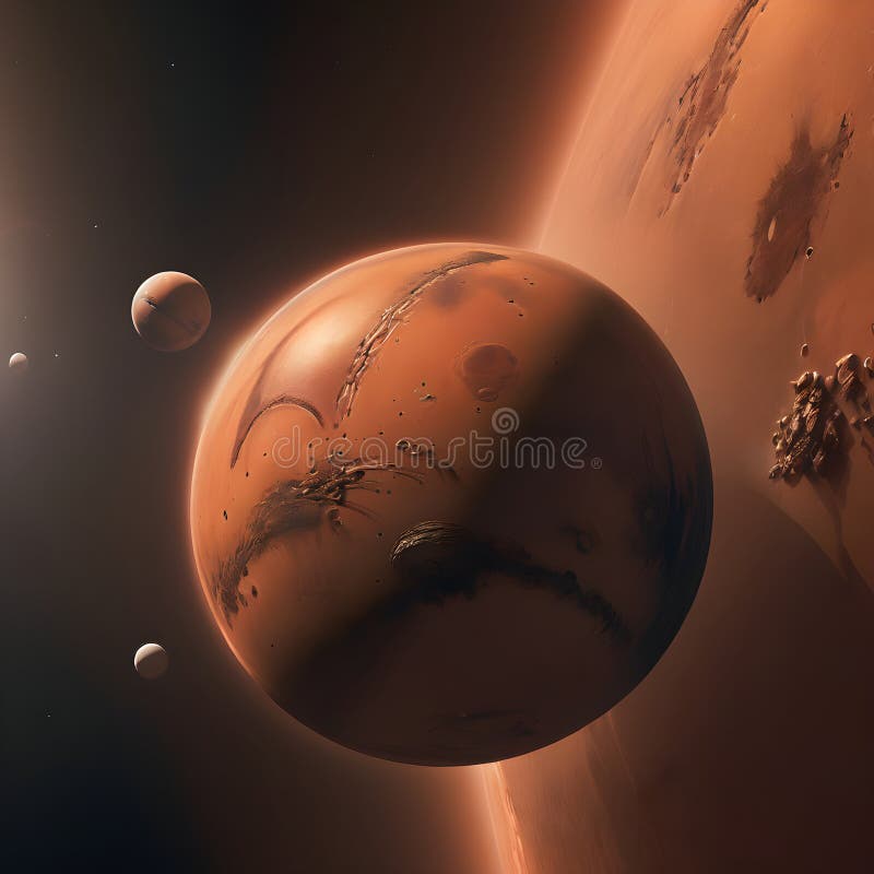 Mars stock illustration. Illustration of abstract, telescope - 312309918