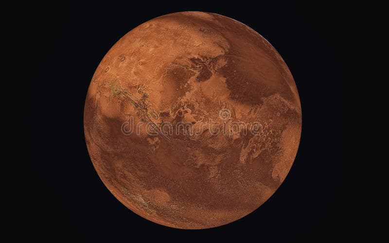 Planet Mars stock illustration. Illustration of nasa - 38436409