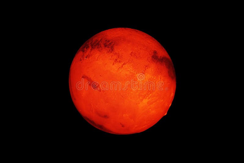 Planet Mars on a Dark Background. Elements of this Image Were Furnished ...