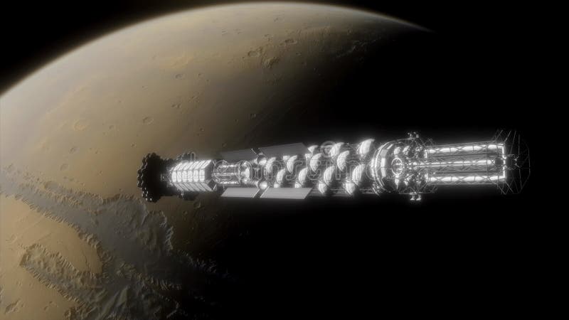 4k Animation. Spaceship Flies at the Speed of Light through a Galaxy in ...