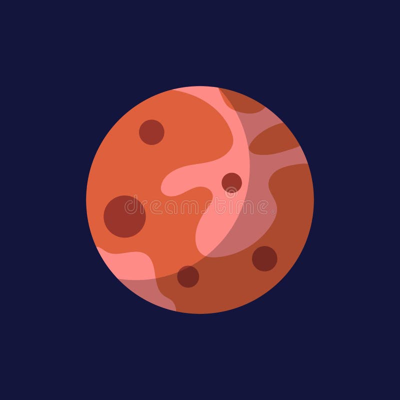 Mars icon white stock vector. Illustration of vector - 96413822