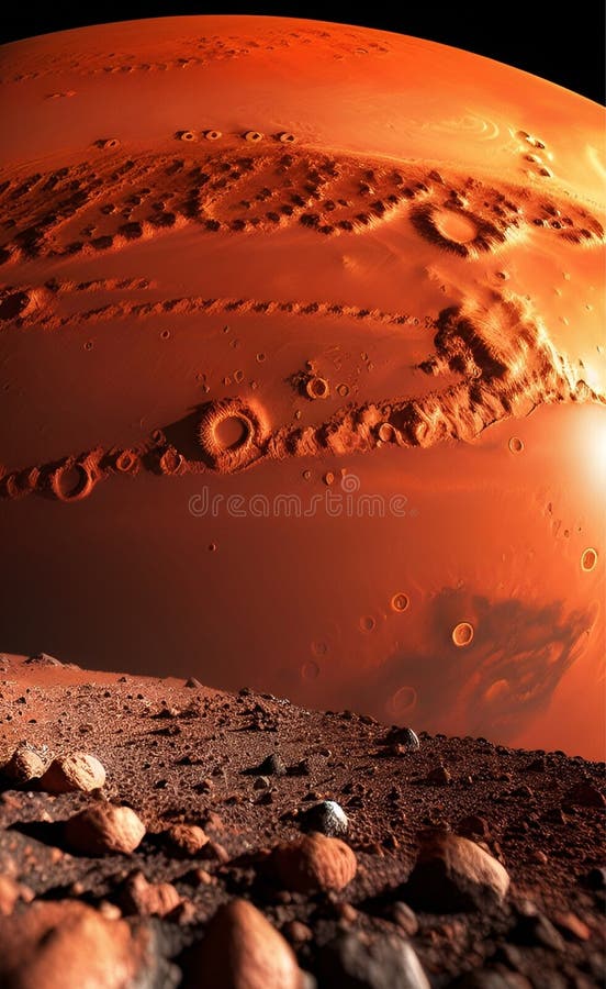 Planet Mars Illustration Artificial Intelligence Artwork Generated ...