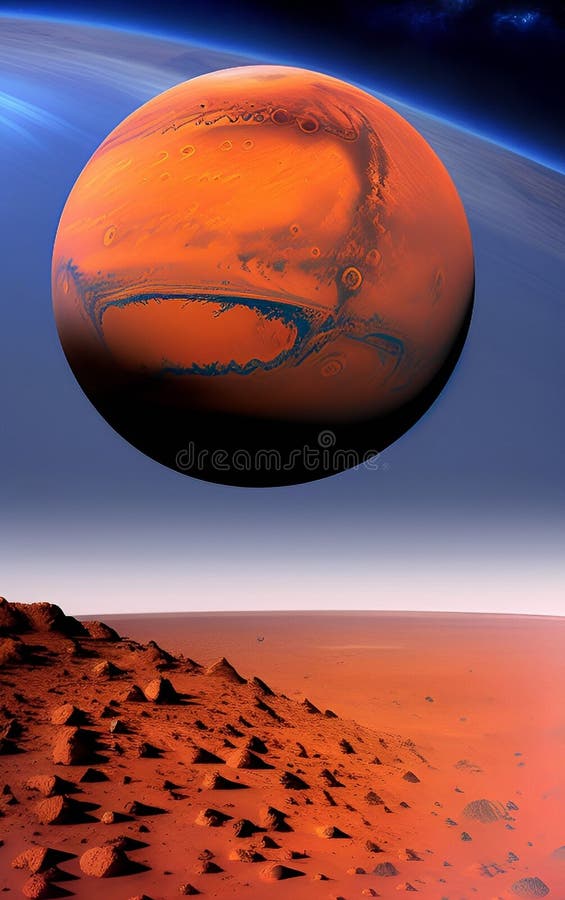 Planet Mars Illustration Artificial Intelligence Artwork Generated ...