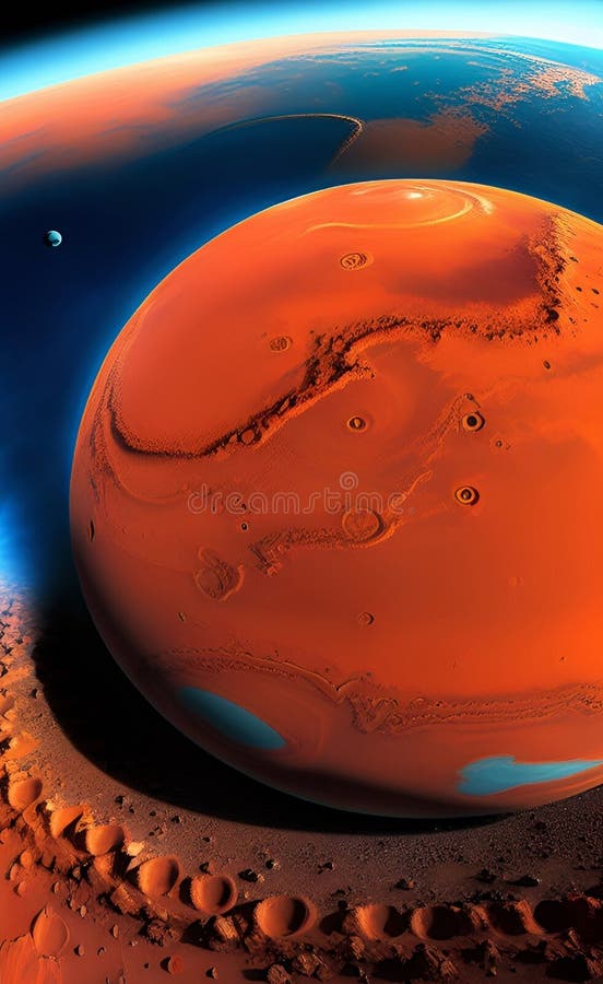 Planet Mars Illustration Artificial Intelligence Artwork Generated ...
