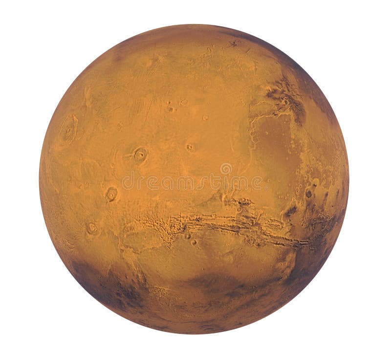 Planet Mars Isolated stock illustration. Illustration of milky - 134497743