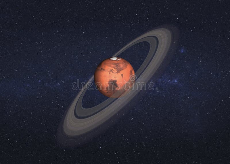 Planet Mars Small and Large Isolated Stock Photo - Image of mission ...