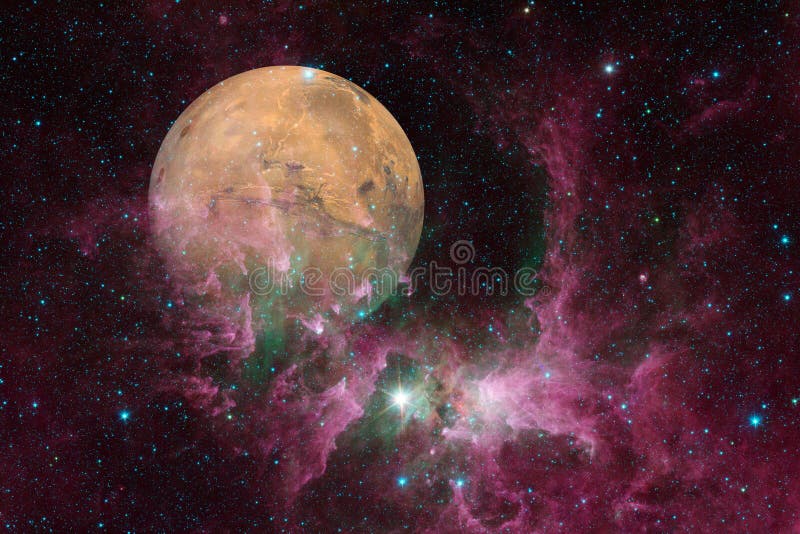 Planet Mars. Solar System. Elements of this Image Furnished by NASA ...