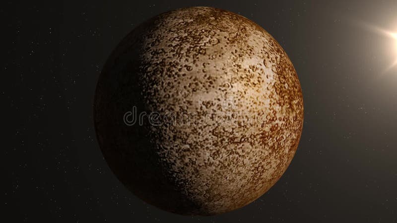 Planet Mercury stock video. Video of animation, system - 42111535