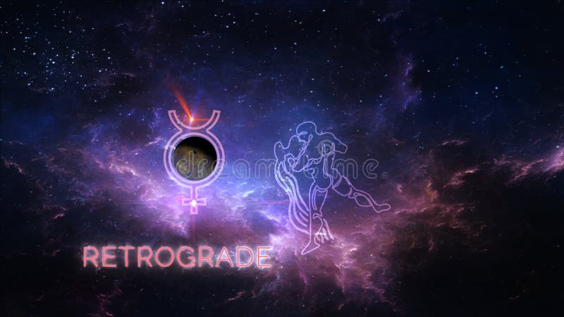 Mercury Retrograde Symbol, Warning, Planet Sign, Vector Illustration ... Mercury Retrograde Symbol, Warning, Planet Sign, Vector Illustration ...