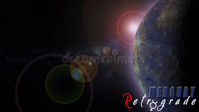 Planet Mercury Enters Retrograde Motion Stock Image - Image of sign ... Planet Mercury Enters Retrograde Motion Stock Image - Image of sign ...