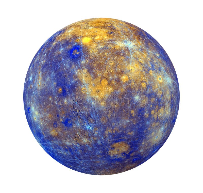 Planet Mercury Isolated Elements of this Image Furnished by NASA Stock ...