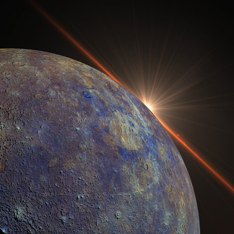 Planet Mercury Retrograde 3d Illustration Stock Illustration ... Planet Mercury Retrograde 3d Illustration Stock Illustration ...