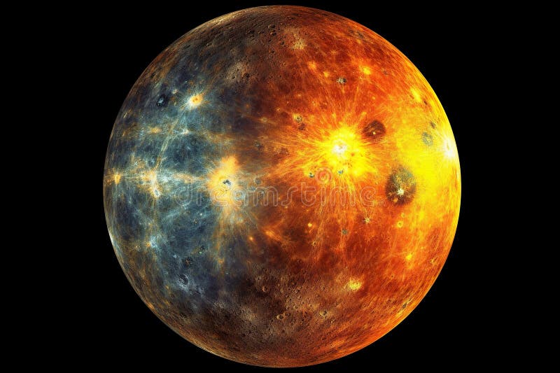 Planet Mercury in the Solar System Universe Stock Photo - Image of ...