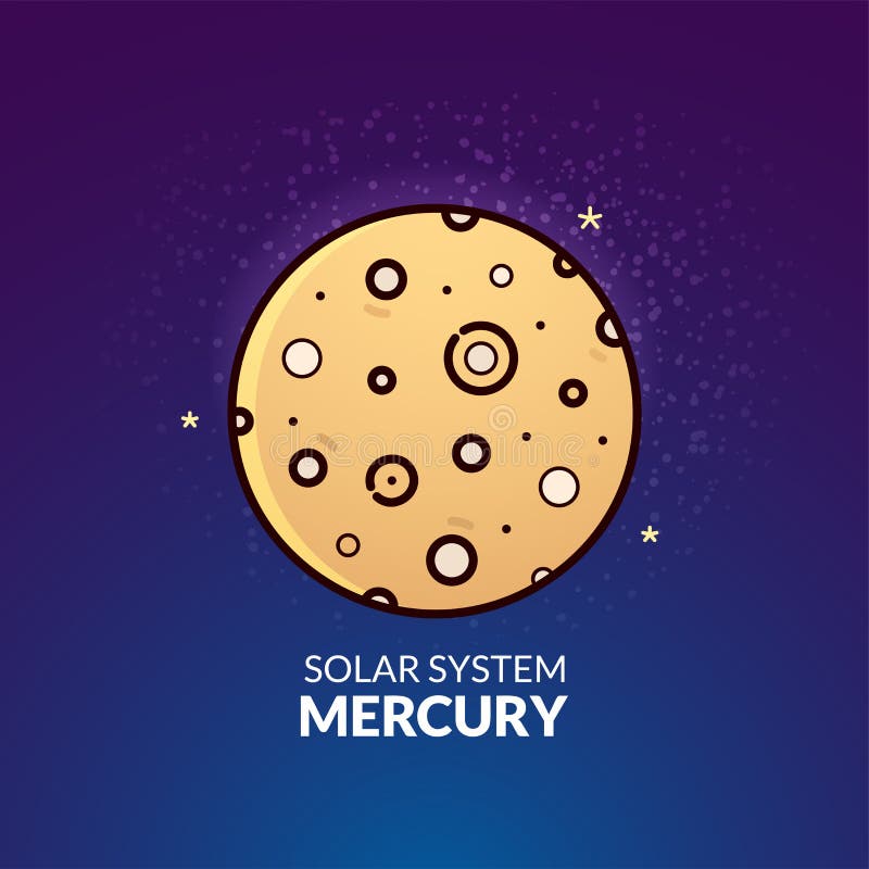 Mercury Vector Icon In 6 Different Modern Styles. Black, Two Colored ...