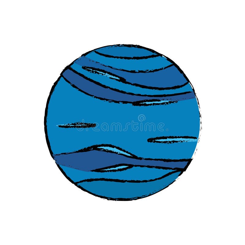 Planet Neptune Drawing