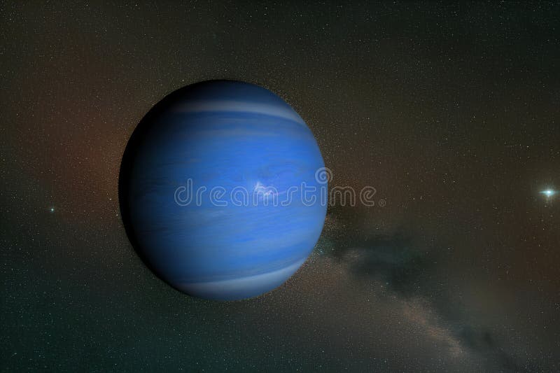 Planet Neptune. Background Full of Stars Stock Illustration ...