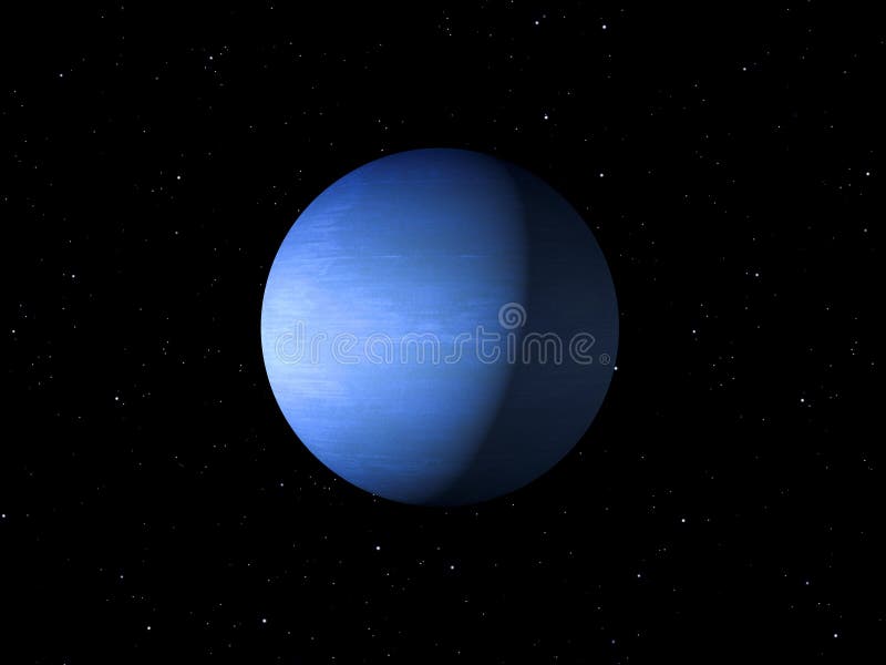 Planet Neptune Done with Textures Stock Illustration - Illustration of ...