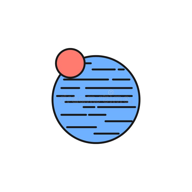 Planet Neptune Icon. Element of Space Outline Color Icon. Thin Line ... Planet Neptune Icon. Element of Space Outline Color Icon. Thin Line ...