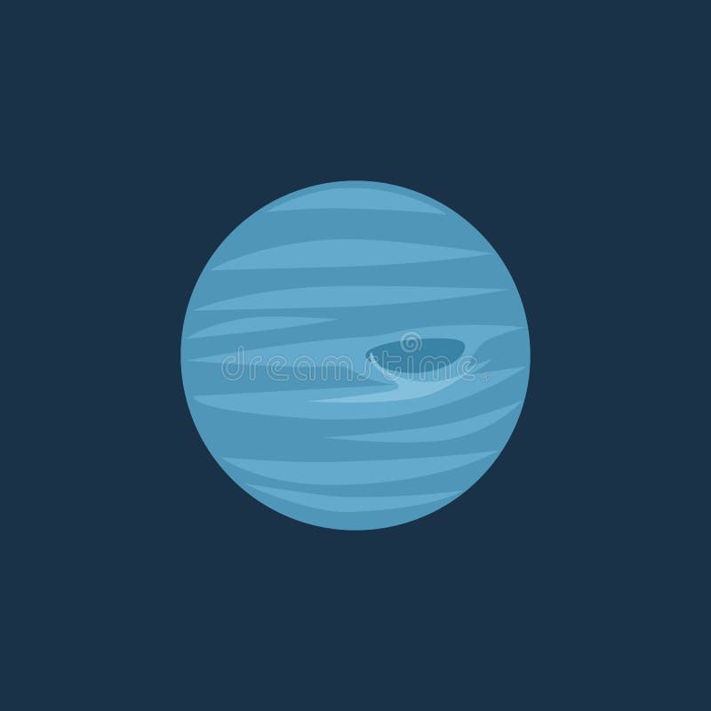 Planet Neptune in Minimalistic Flat Style. Vector Stock Vector ...