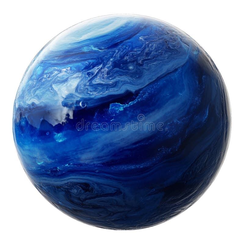 Planet Neptune is Set Against a Transparent Background To Emphasize the ...