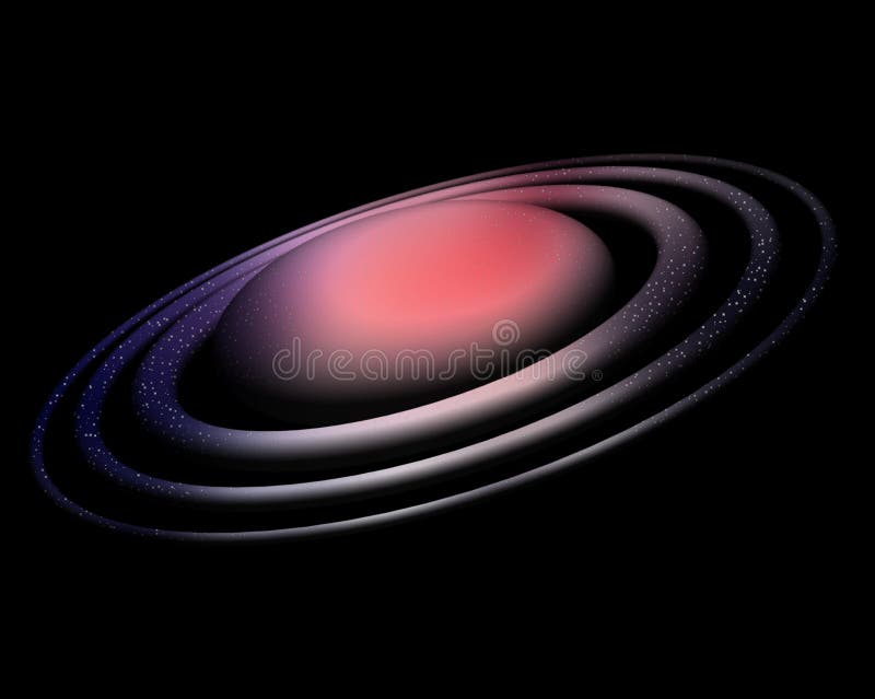 Planet, Orbits and Cosmos Space. Cosmic Image Stock Illustration ...