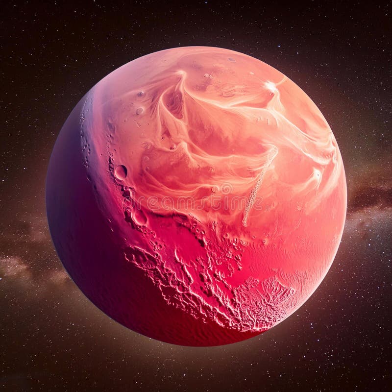 Planet in outer space stock illustration. Illustration of galactic ...