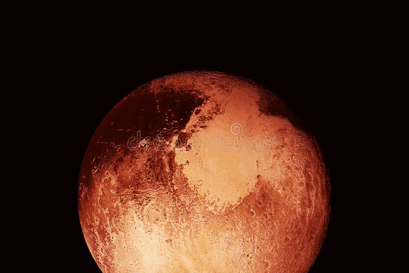 Blank Planet Pluto With Backroud