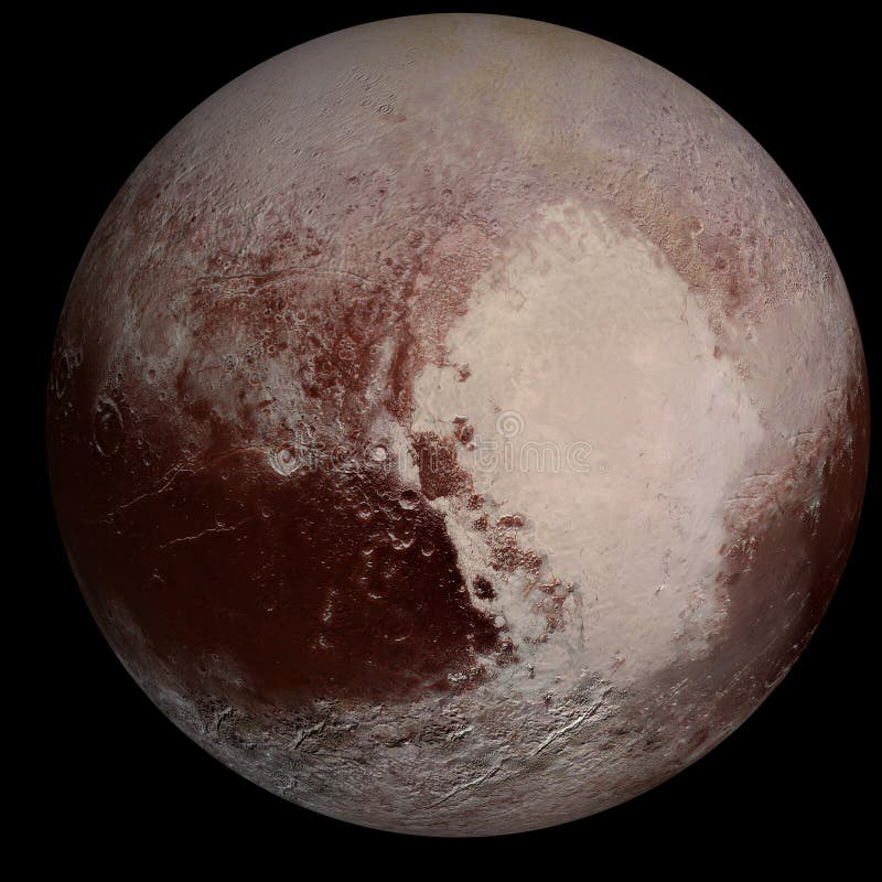 Planet Pluto in colour stock image. Image of life, explorer - 165409827