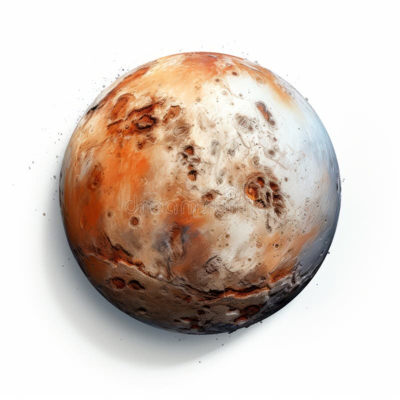 Planet Pluto: Spray Painted Realism in Polychrome Terracotta Stock ...