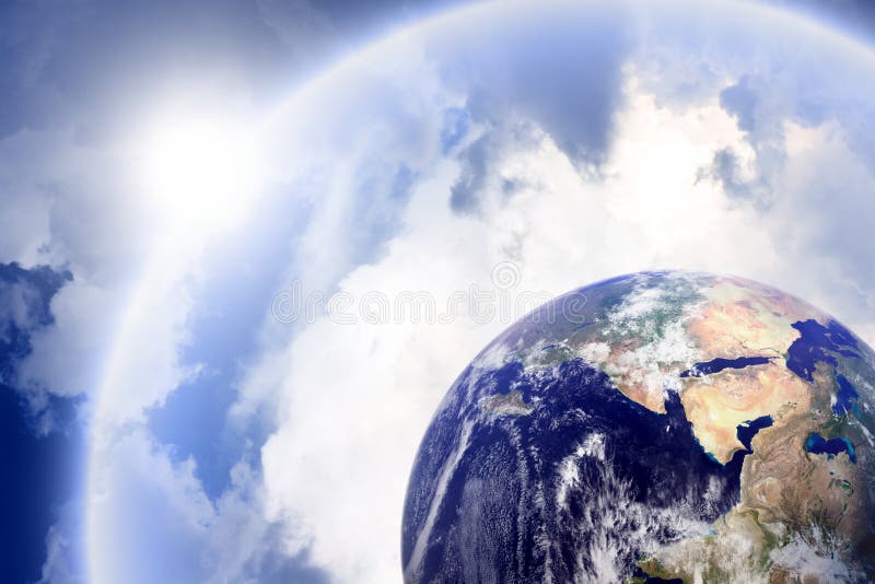 Planet with Protective Shield Stock Photo - Image of beautiful, nature ...