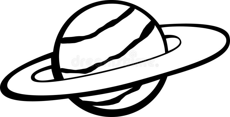 Planet with Ring Vector Illustration Stock Vector - Illustration of ...